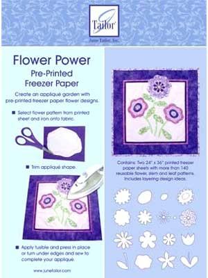 Flower Power Pre-Printed Freezer Paper, 24" x 36", 2 Sheets – N ...