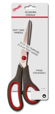 Tailorform 8.5" Soft Grip Handle All-Purpose Scissors – N. Jefferson Ltd.
