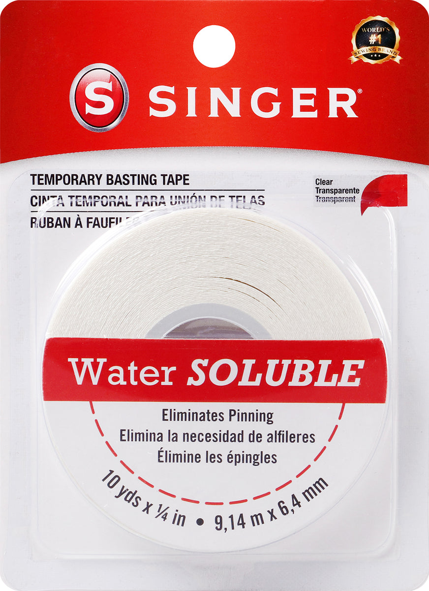 Water Soluble Temporary Basting Tape, 6mm (1/4") x 9.14M (10 Yards) – N ...