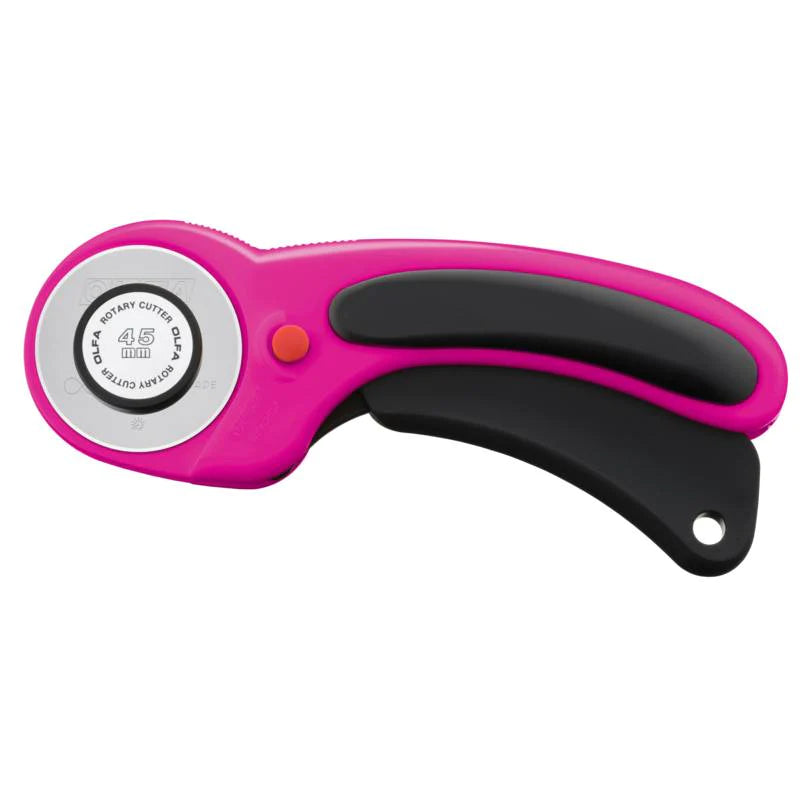 Olfa Deluxe Ergonomic Rotary Cutter, Magenta, 45mm – N. Jefferson Ltd.