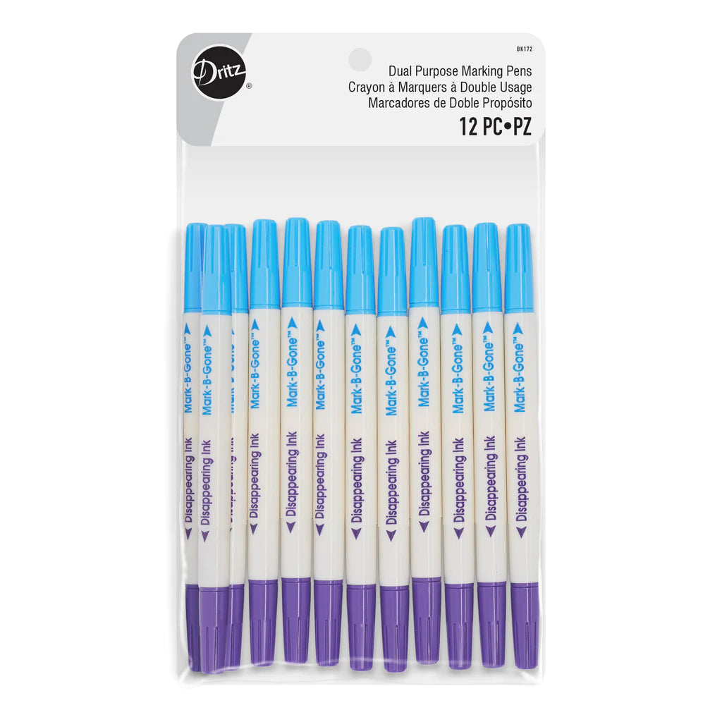 BULK DUAL PURPOSE MARKING PENS, MARK-B-GONE & DISAPPEARING INK, 12 PC ...