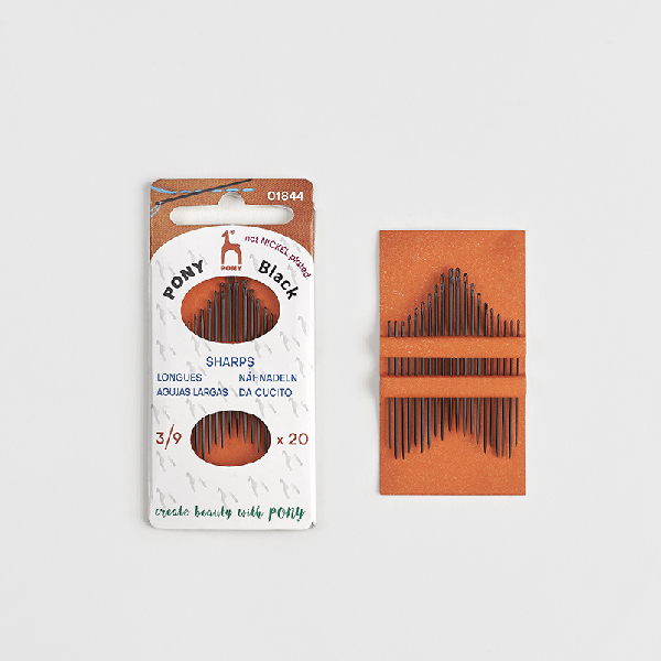 PONY Black - Sewing Needles - Sharps – N. Jefferson Ltd.