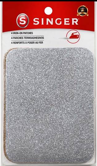 4 Silver and Gold glitter Iron-on Patches – N. Jefferson Ltd.