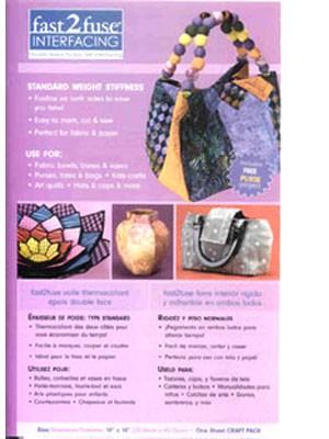 Fast2Fuse Interfacing, 14" x 18" (35.56 cm x 45.72 cm), Includes FREE ...