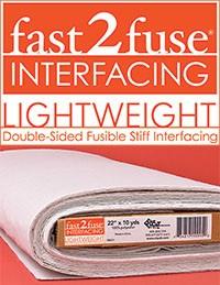 fast2fuse® Light Double-Sided Fusible Stiff Interfacing, 10yd x 20" Bo ...