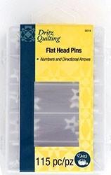 Flathead Numbered & Directional Pins - 115 Count – N. Jefferson Ltd.