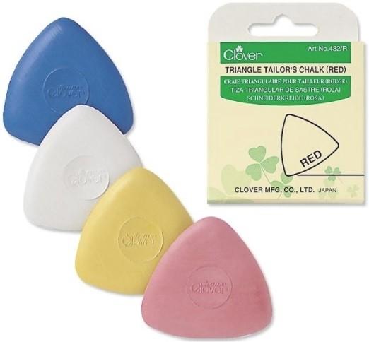 Clover Triangle Tailor's Chalk 4 colours available – N. Jefferson Ltd.