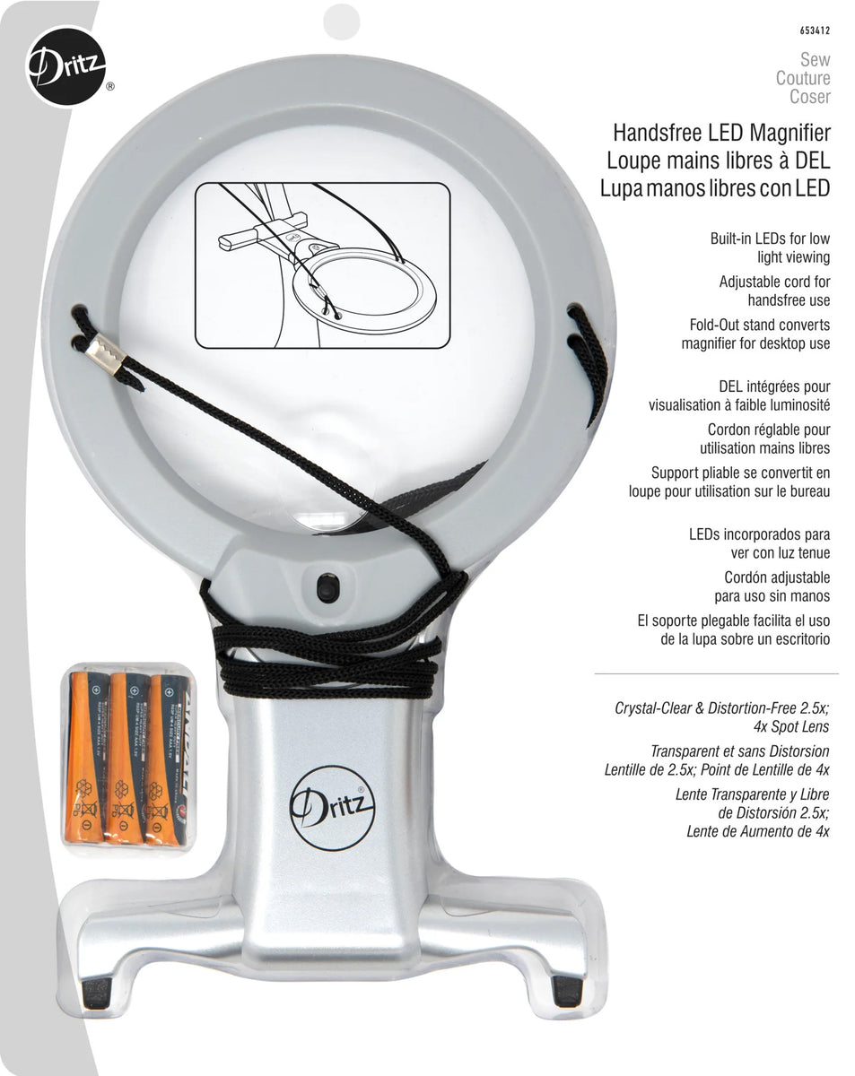 Dritz Handsfree LED Magnifier – N. Jefferson Ltd.
