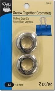 Screw Together Grommets, 15mm, Silver Colour, Round Shape, 2 Sets – N ...