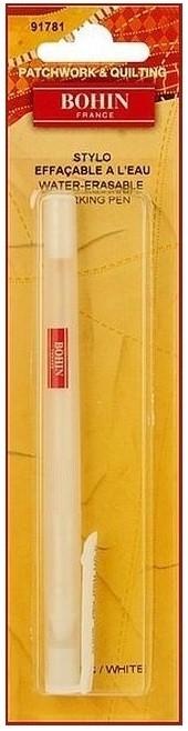 Bohin Marking Pen, Iron Erasable, White – N. Jefferson Ltd.