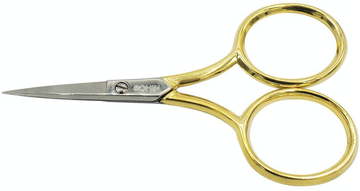 BOHIN Embroidery Scissors with Large Gold Handles, 3 1/2" – N ...