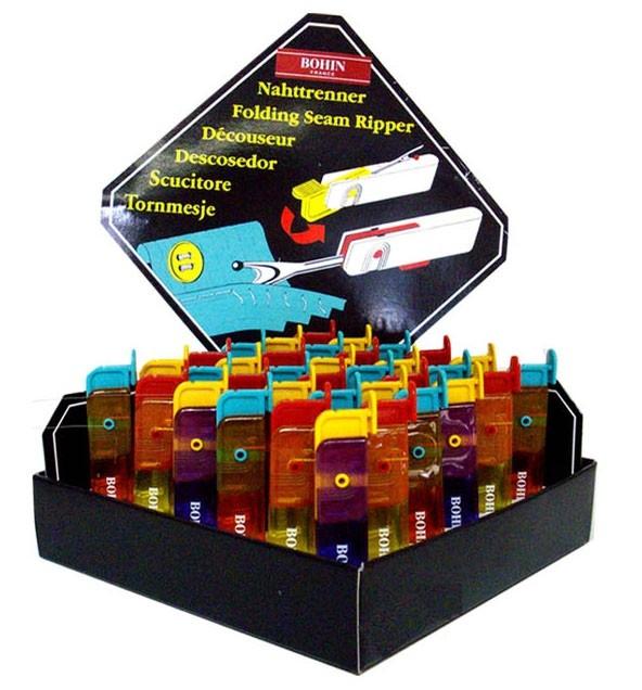 Bohin Folding Seam / Stitch Ripper Display, 36pc. – N. Jefferson Ltd.