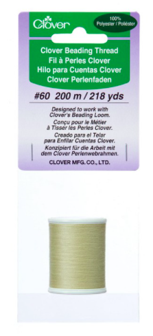 Clover Beading Thread in Beige, 200M / 218YDS (#60 Weight) – N ...