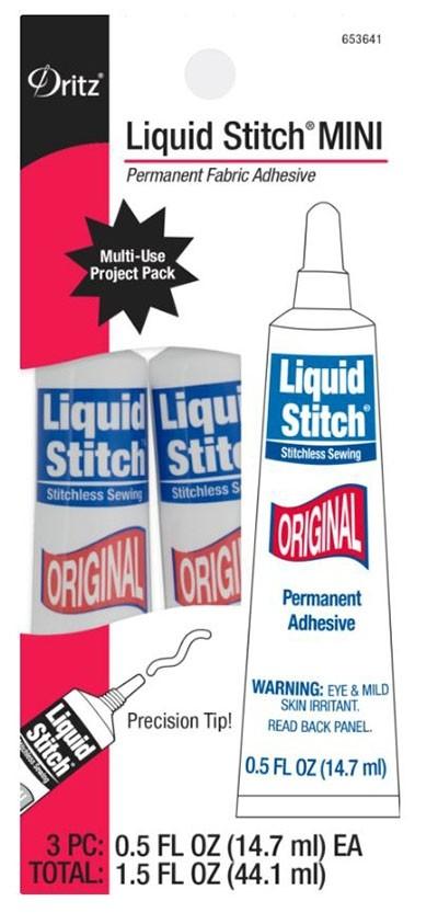 Dritz Liquid Stitch Original Mini Tubes 3 Pack, 14.7ml (0.5 oz) – N ...