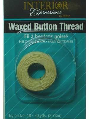 Waxed Button Thread, 18.29m, Nylon – N. Jefferson Ltd.