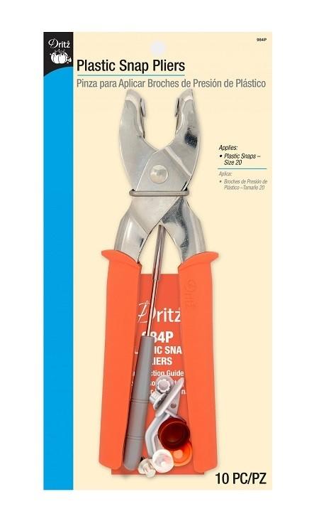 Dritz Plastic Snap Pliers, 10 pc. (Applies Plastic Snaps, Size 20) – N ...