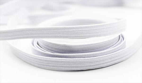 Elastic in White, 3mm x 182mt Roll (1/8" x 200yds), 70% Spandex / 30% ...
