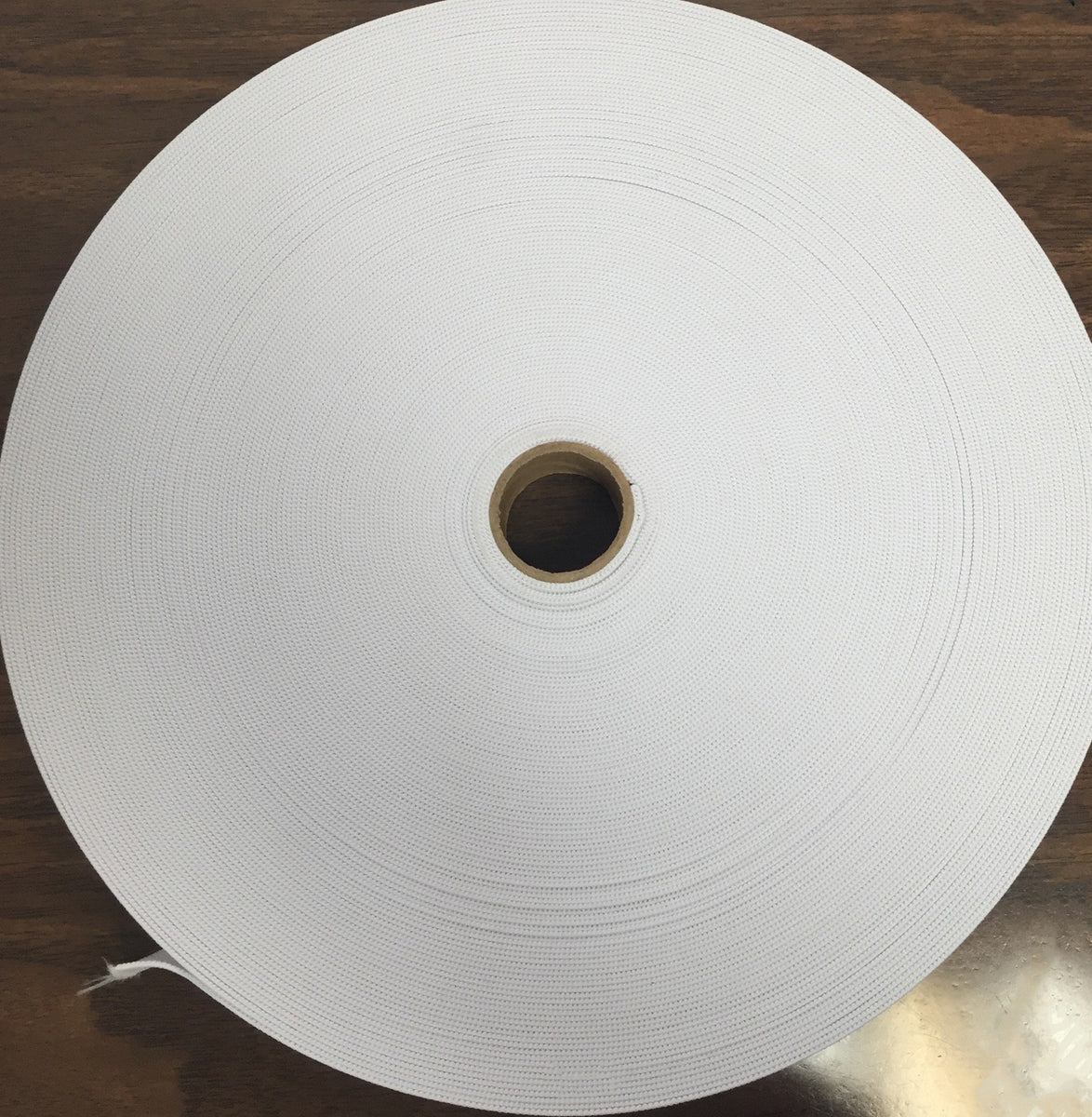 1 1/2" (38mm) x 50yd (45.7m) Roll - Knit Elastic - White – N. Jefferson ...