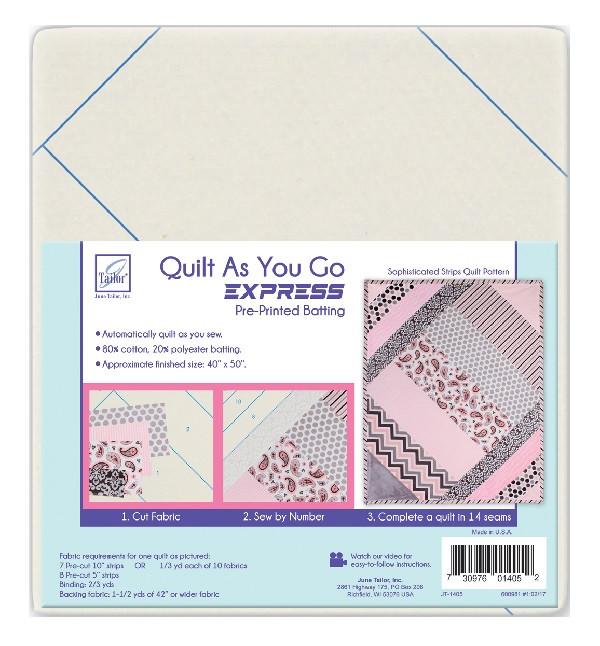 June Tailor Quilt As You Go - Express Quilt - Sophisticated Strips (40 ...