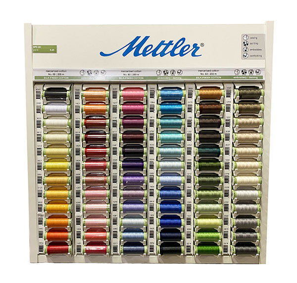 Mettler Thread Prepak/ Display - Silk Finish Cotton 60 - 200M/ 219 yds ...