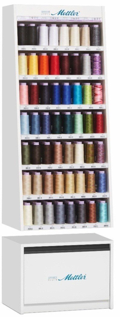 Mettler Thread Prepak/ Display - Silk Finish Cotton 60 (Existing #9160 ...