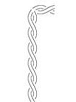 Stencil - Cable Border With Corner 1 CLEARANCE – N. Jefferson Ltd.