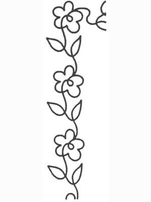 Stencil - Flower Border, 3, 7.6cm – N. Jefferson Ltd.