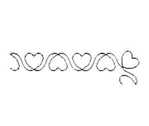 Stencil - Scrolling Hearts Border, 2.5" – N. Jefferson Ltd.