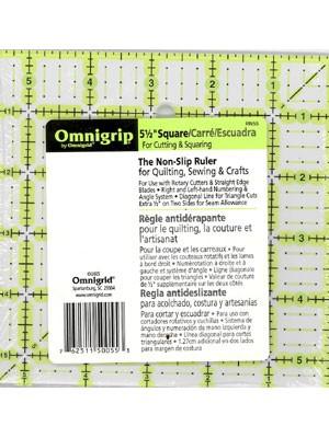 Omnigrip 5.5 x 5.5 Non-Slip Square Ruler – N. Jefferson Ltd.