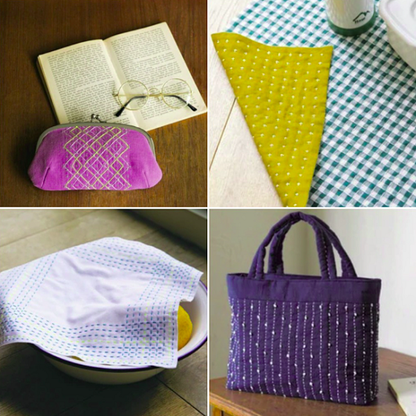 Sashiko + Colour: 23 Bright & Stylish Accessories to Stitch by Boutiqu ...