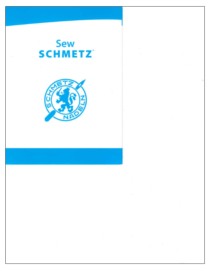 'Sew With Schmetz' Needle Anatomy & Colour Code Card - FREE – N ...