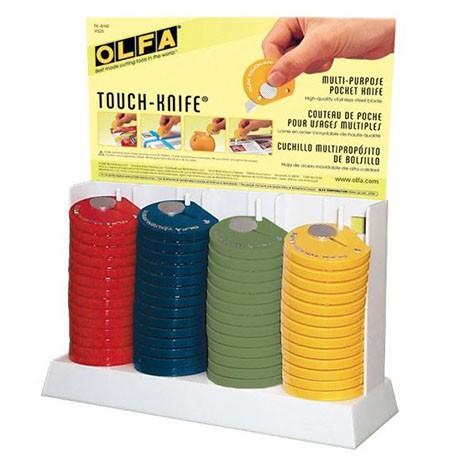 Olfa Touch Knife Display, 60pc. in Assorted Colours – N. Jefferson Ltd.